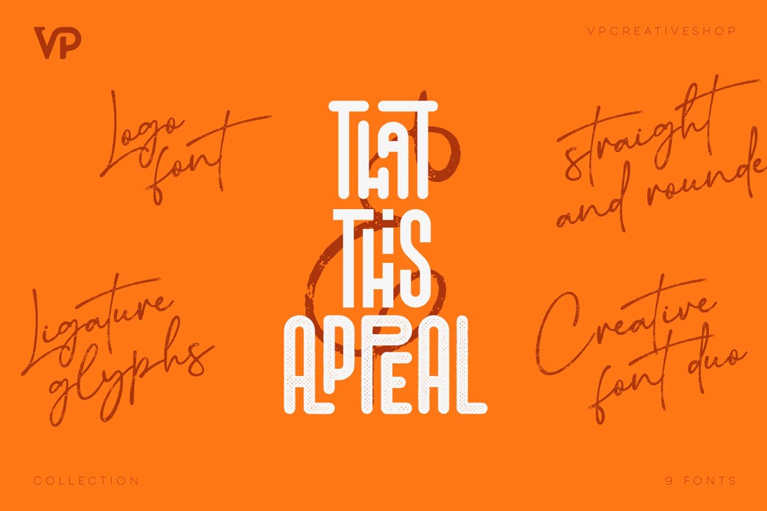 This That Appeal Font Collection, Display Font, Logo Font, Branding ...