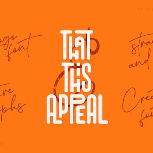 This That Appeal Font Collection, Display Font, Logo Font, Branding ...