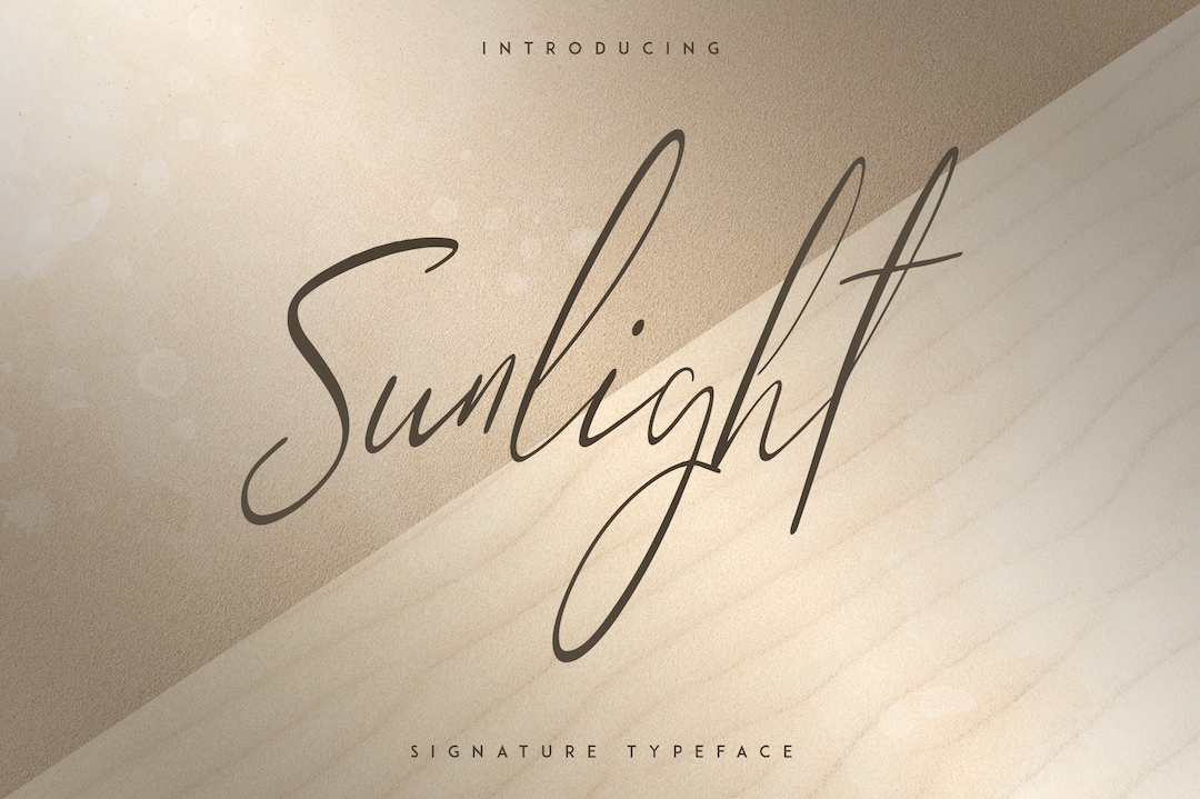 Sunlight Signature Typeface – Handwritten Clean Script With 3 Styles ...