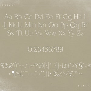 Arcadian - Elegant Serif Typeface - Etsy