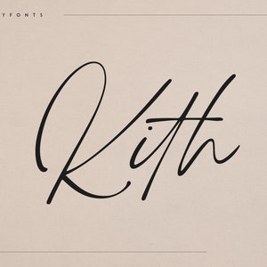 Kith - Handmade Script - Etsy