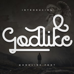 Godlike Font + Logo Templates - Etsy
