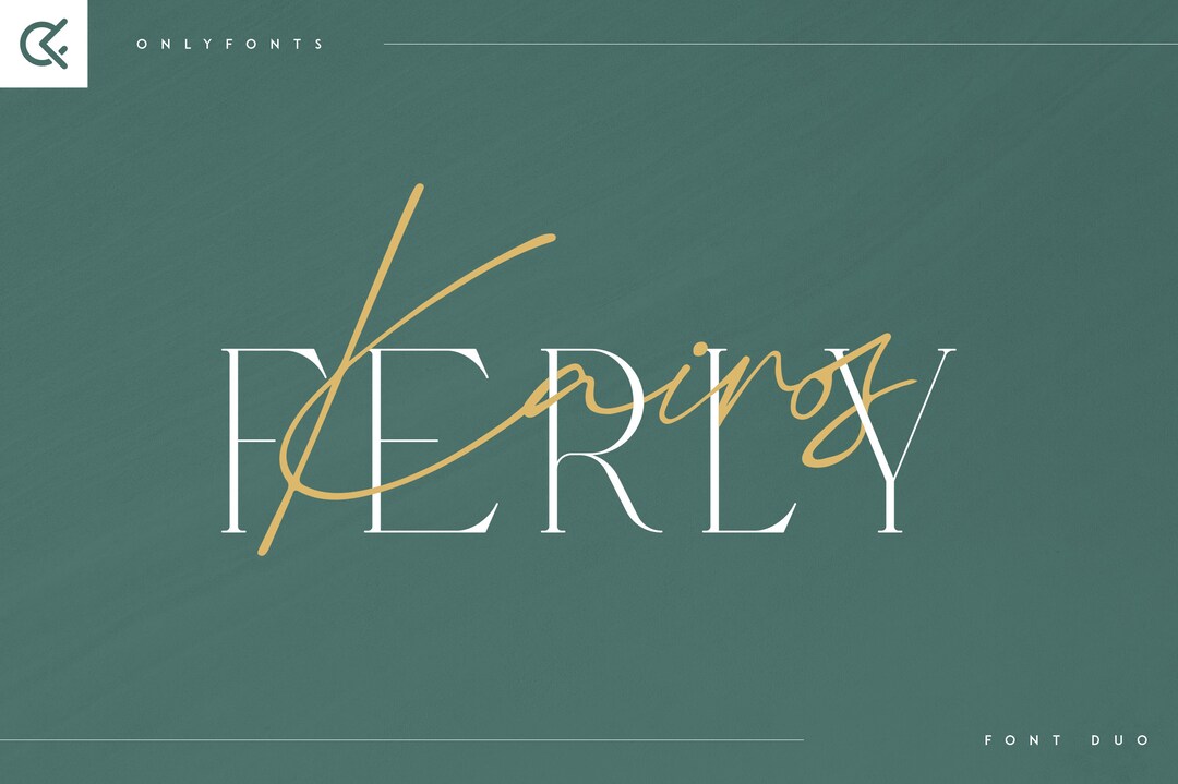 Ferly Kairos Font Duo Luxury Serif and Fragile Script With Multilingual ...