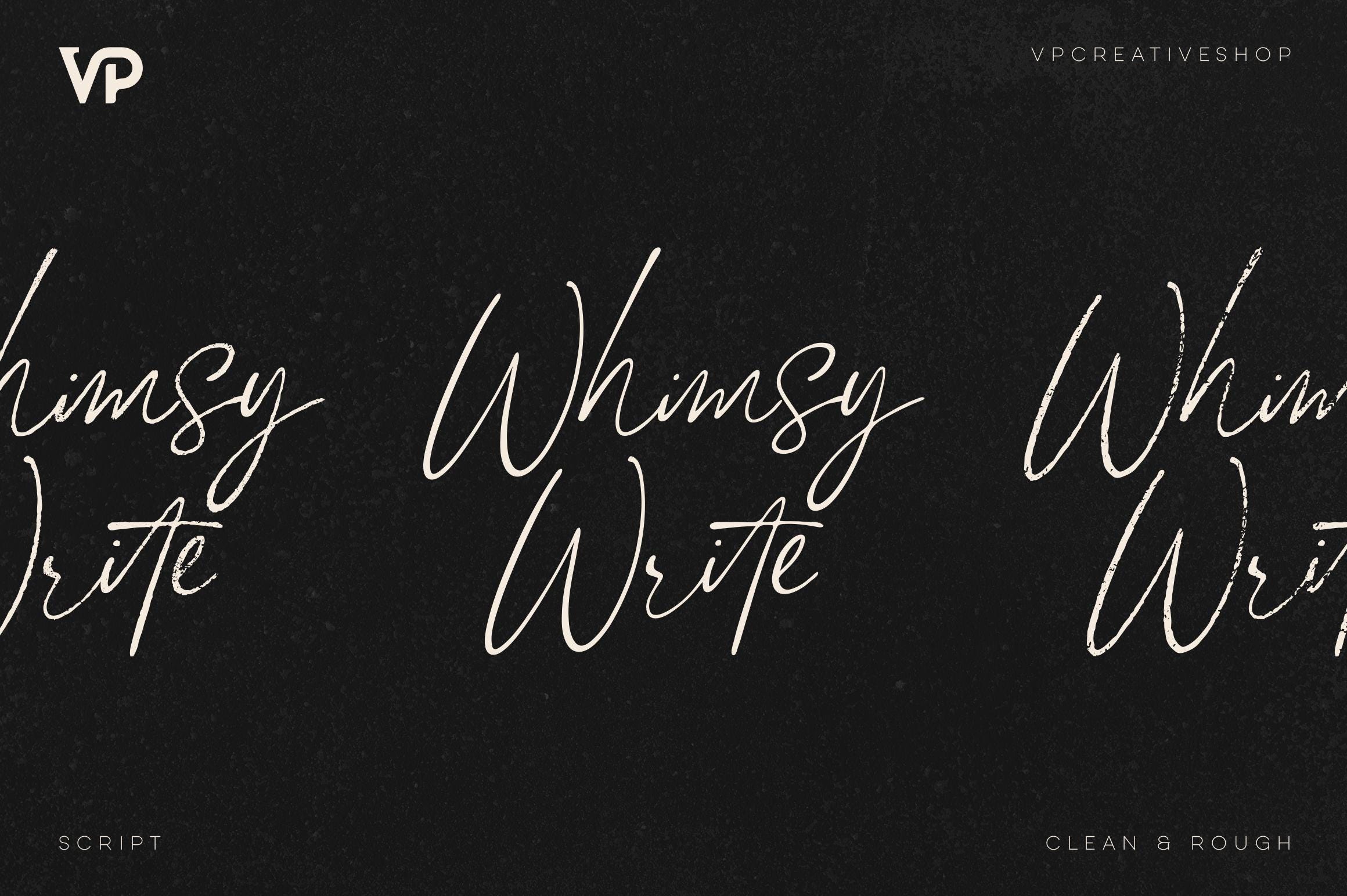 Whimsy Write Clean and Rough Scripts, Signature Font, Wedding Font ...