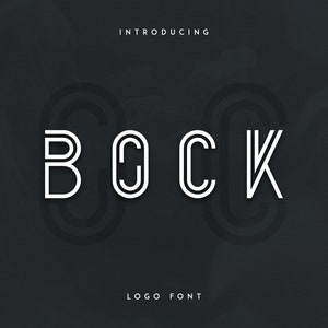 Bock - Logo Font - Etsy