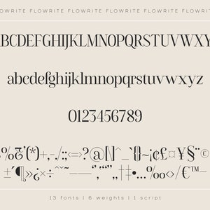 Flowrite - Modern Font Duo, 13 Fonts, Logo Font, Wedding Font, Elegant Font, Handwritten Font ...