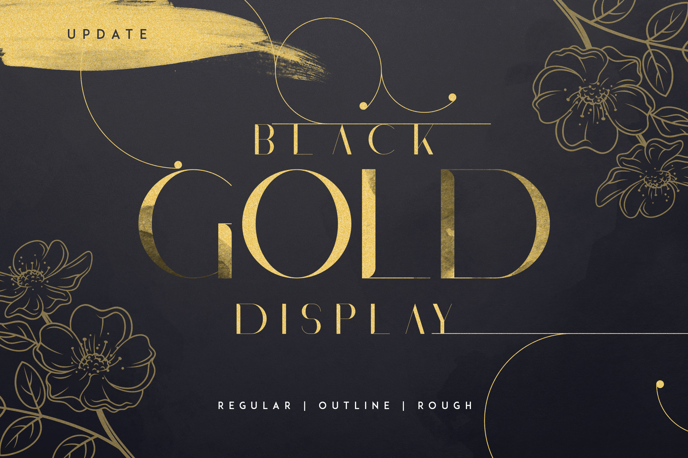 Update Black Gold Serif Typeface Serif Font Gold Font - Etsy