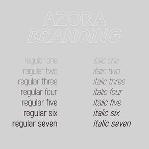 Azora Typeface for Branding and Text - Etsy