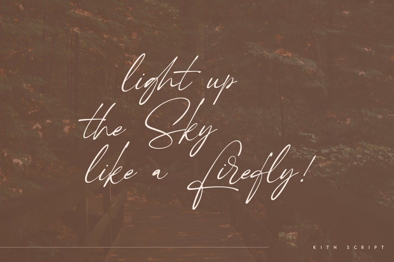 Kith Handmade Script - Etsy