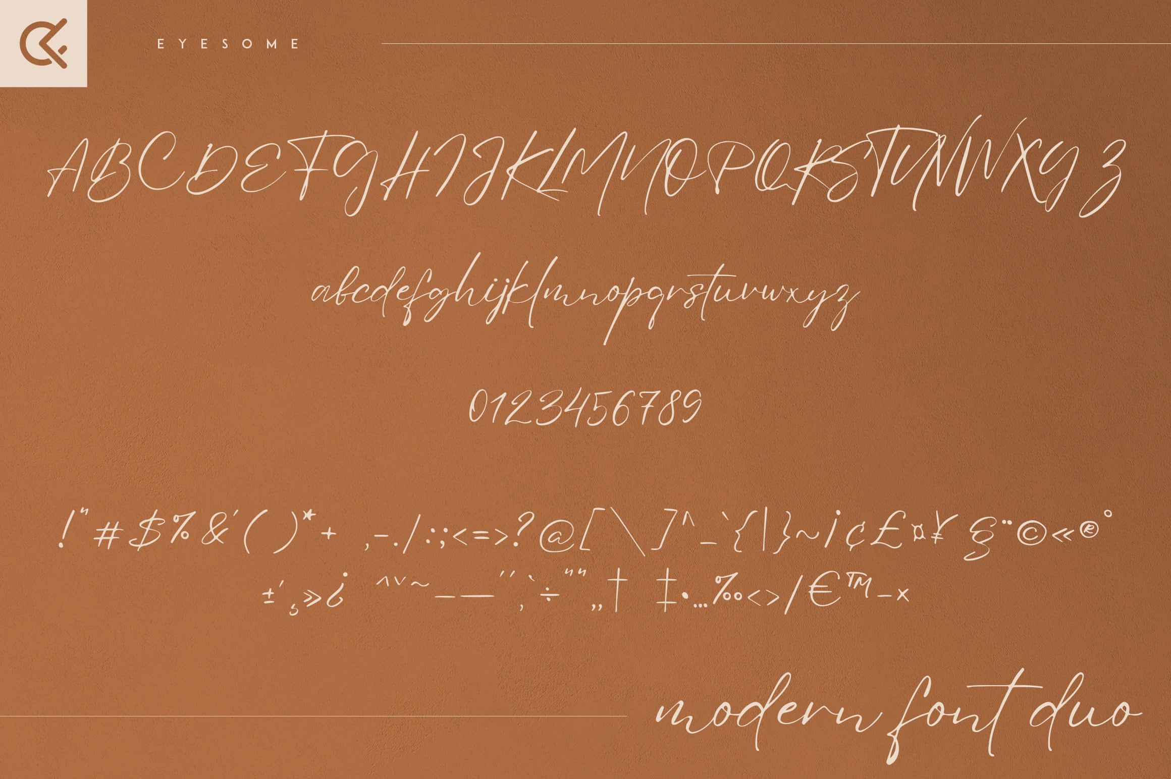 Eyesome Modern Font Duo - Etsy