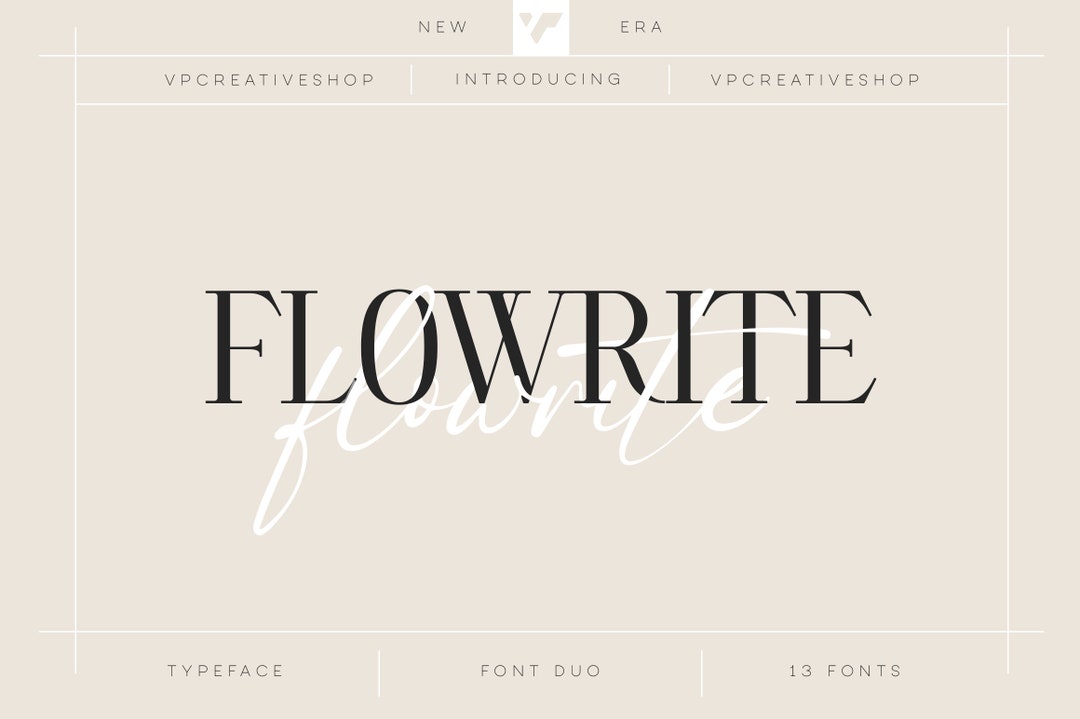 Flowrite - Modern Font Duo, 13 Fonts, Logo Font, Wedding Font, Elegant ...