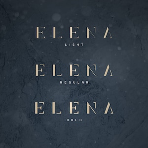 Elena Luxe Serif Font - Etsy