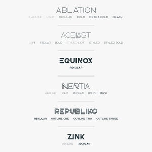 The Logo Font Bundle - 24 Fonts - Etsy