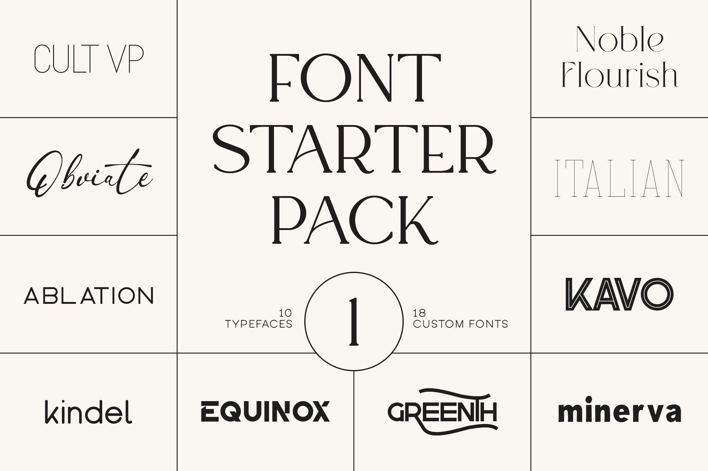 Font Starter Pack 1 - Procreate Fonts, Canva Fonts, Branding Font ...