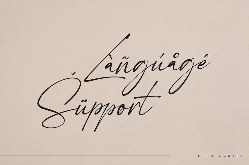 Kith Handmade Script - Etsy