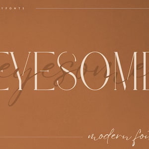 Eyesome Modern Font Duo – Elegant Organic Script + Sans, Multilingual ...