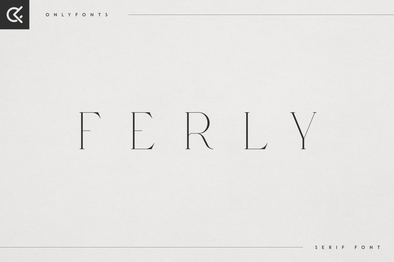 Ferly Elegant Serif Font Luxury High-contrast Typeface With ...
