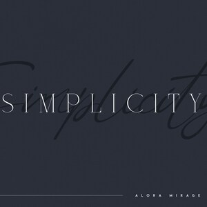 Alora & Mirage - Modern Font Duo - Etsy