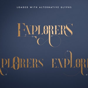 Explorers - Serif Font + Extras + Downloadable - Etsy