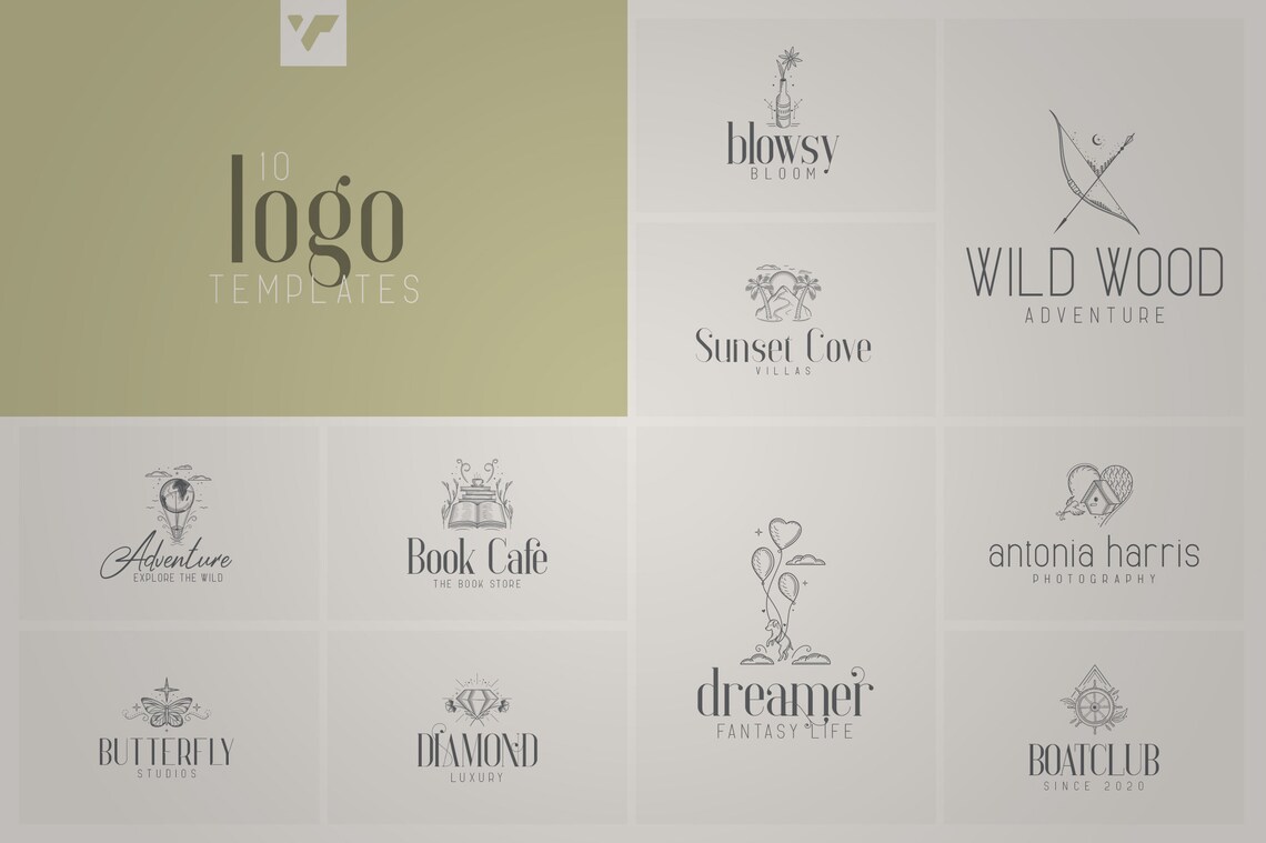 Fantastic Collection Fonts Logos | Etsy