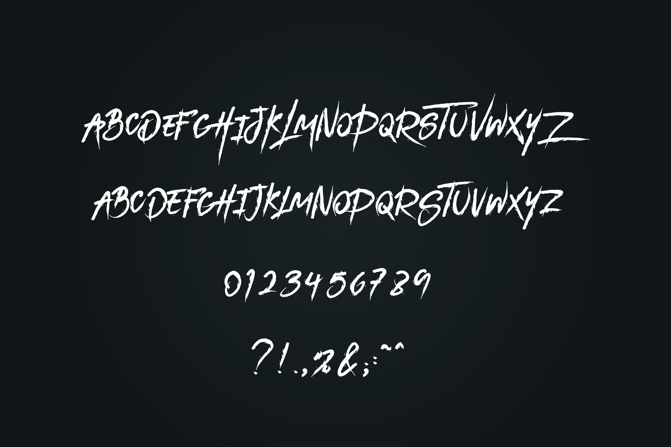 Dark Heart Brush Font Extras - Etsy