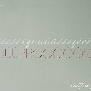 Lovely May Font Duo: Elegant Serif and Script (SVG Style) - Etsy