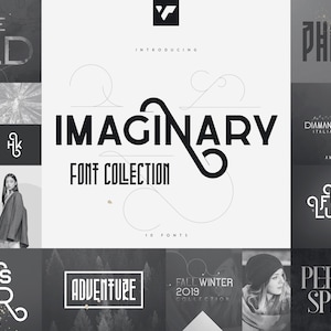 Imaginary Font Collection - 10 Fonts - Etsy