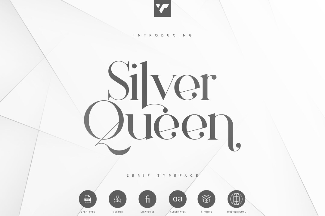 Silver Queen - Serif Typeface - Etsy