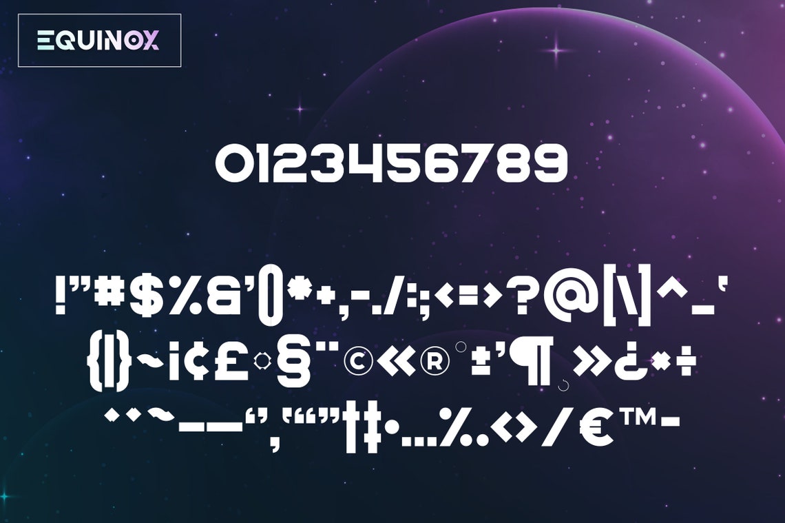 Equinox Logo Font - Etsy