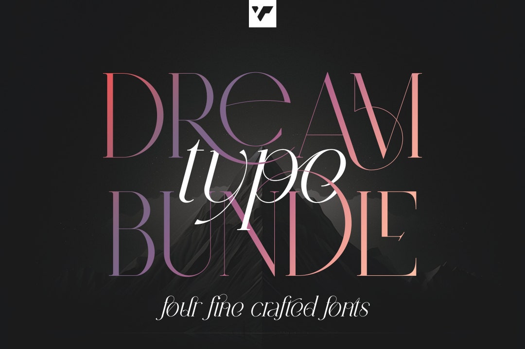 Dream Type Font Bundle – Creative Ligature Fonts - Etsy