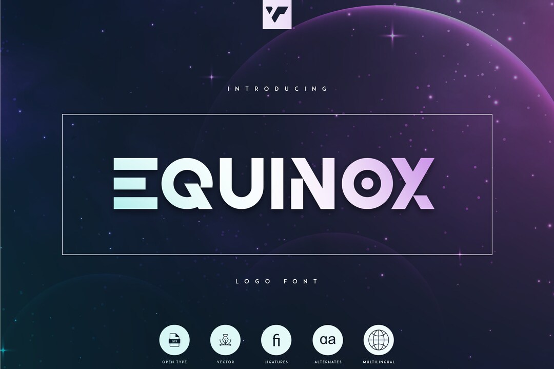 Equinox - Logo Font - Etsy