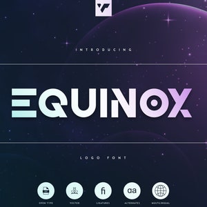 Equinox - Logo Font - Etsy