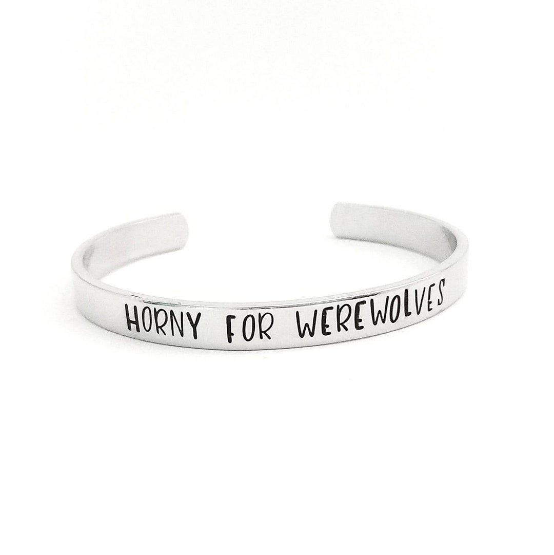 Werewolf Bracelet Wolfman Jewelry Cryptid Horny for Werewolves Howling ...