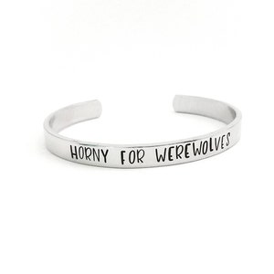 Werewolf Bracelet Wolfman Jewelry Cryptid Horny for Werewolves Howling ...