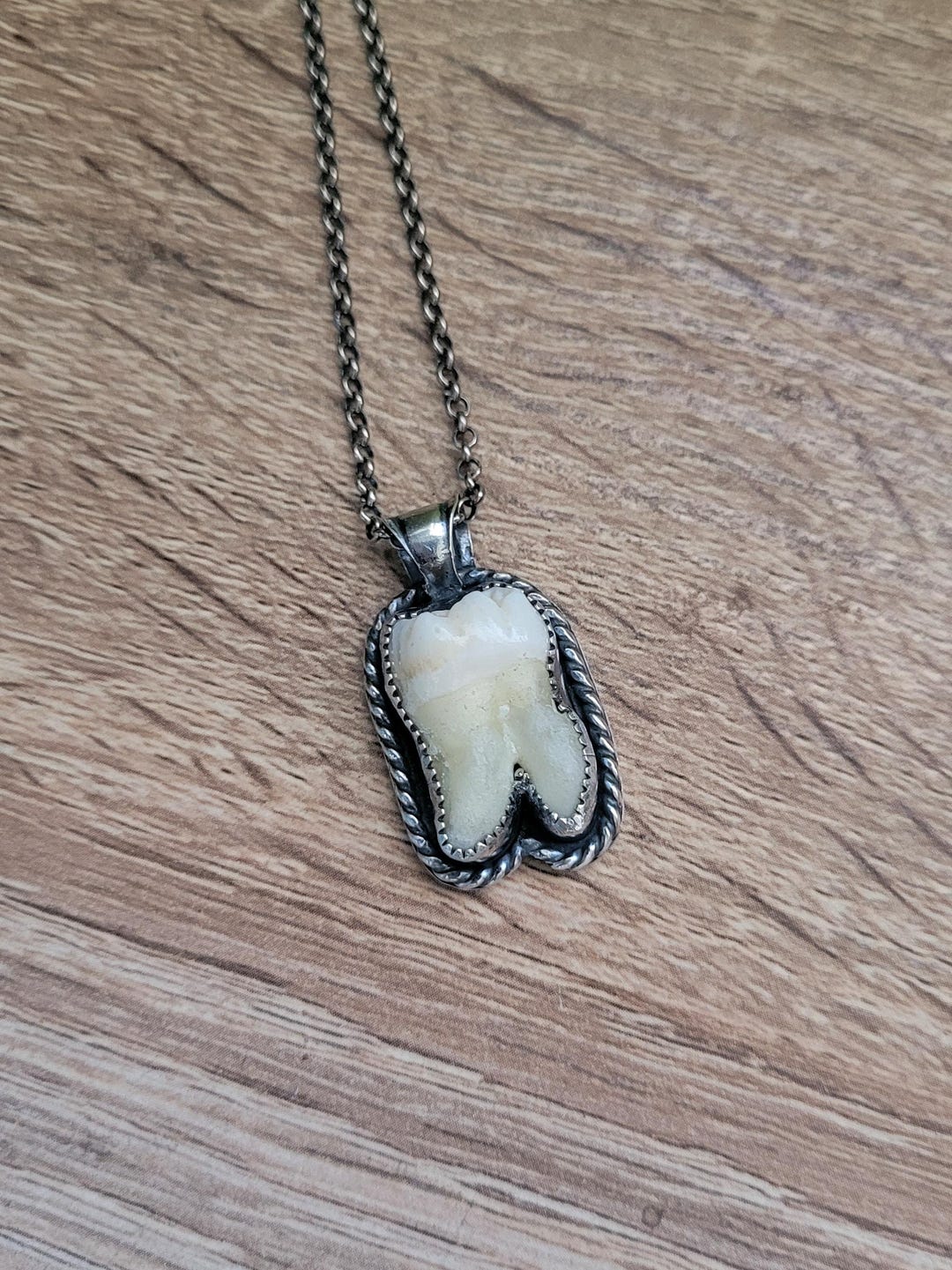 Human Tooth Necklace in Sterling Silver - Etsy