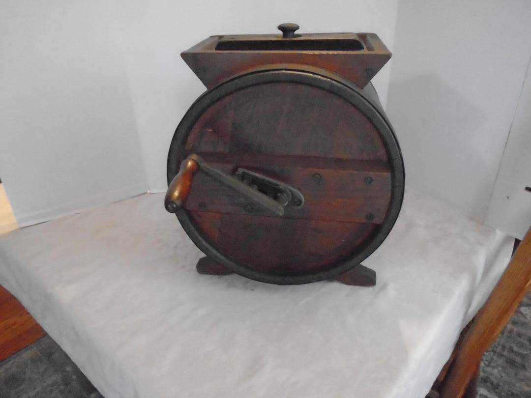 Antique Butter Churn, Butter Churn, Wood Butter Churn, Primitive Churn ...