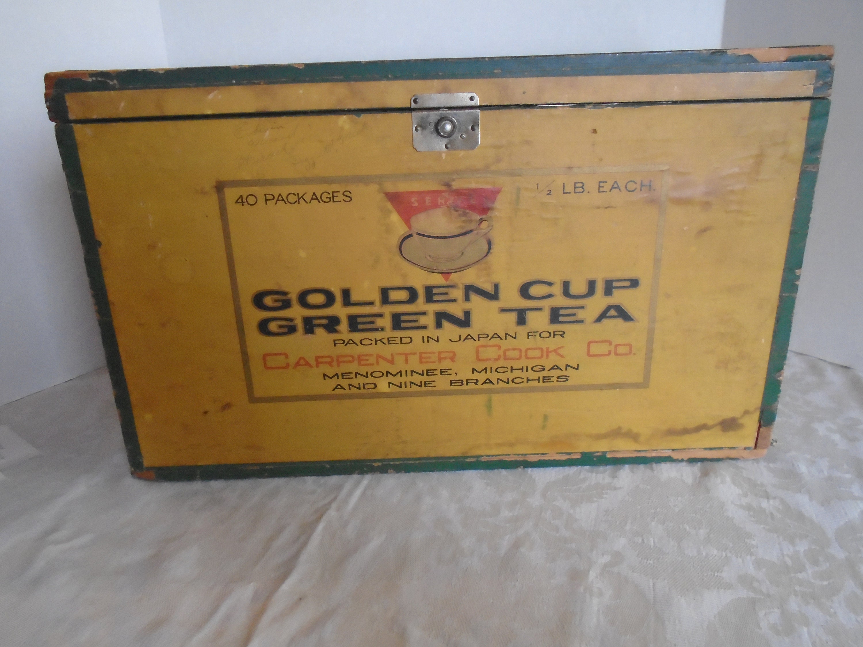 Tea Box Antique Box Old Box Antique Tea Box Primitive Box | Etsy