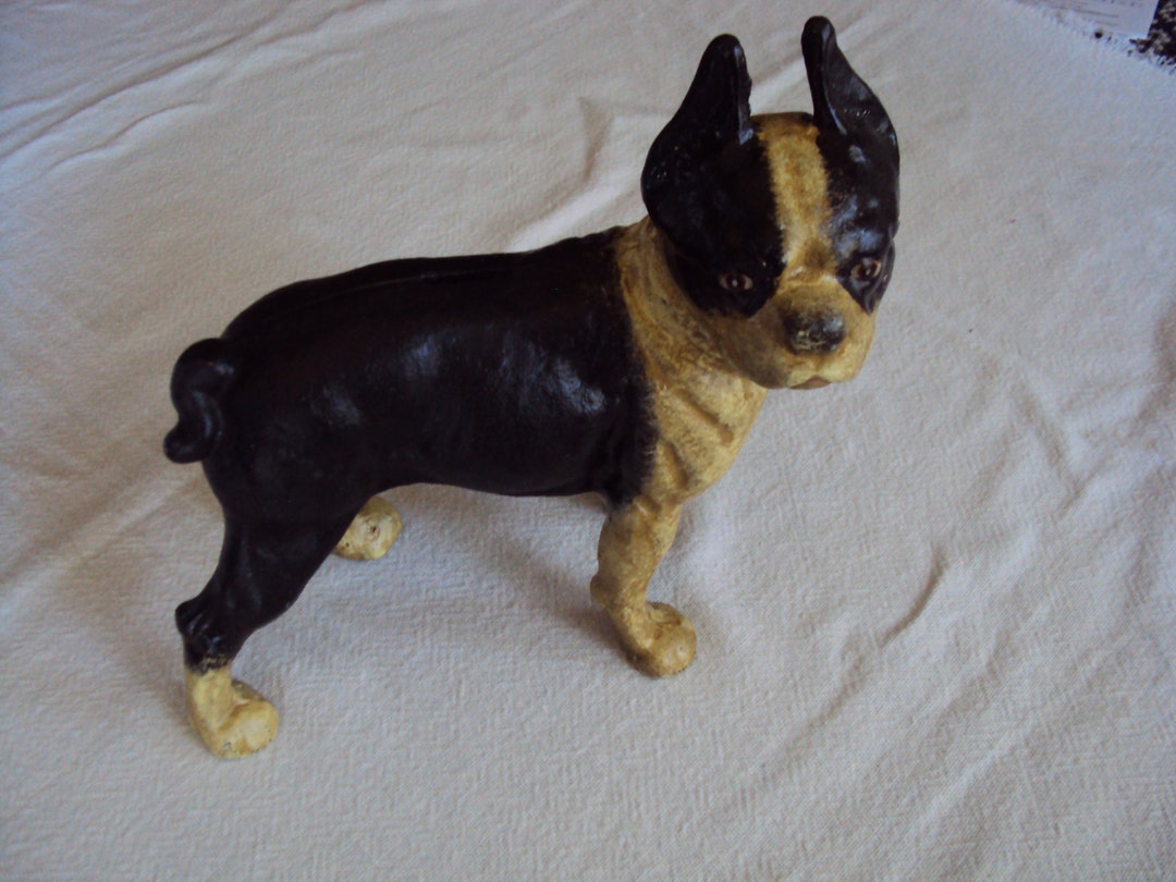 Boston Terrier, Door Stop, Cast Iron Boston, Cast Iron Bank Dog ...