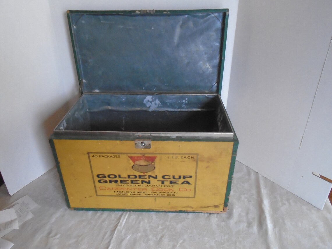 Tea Box Antique Box Old Box Antique Tea Box Primitive Box | Etsy