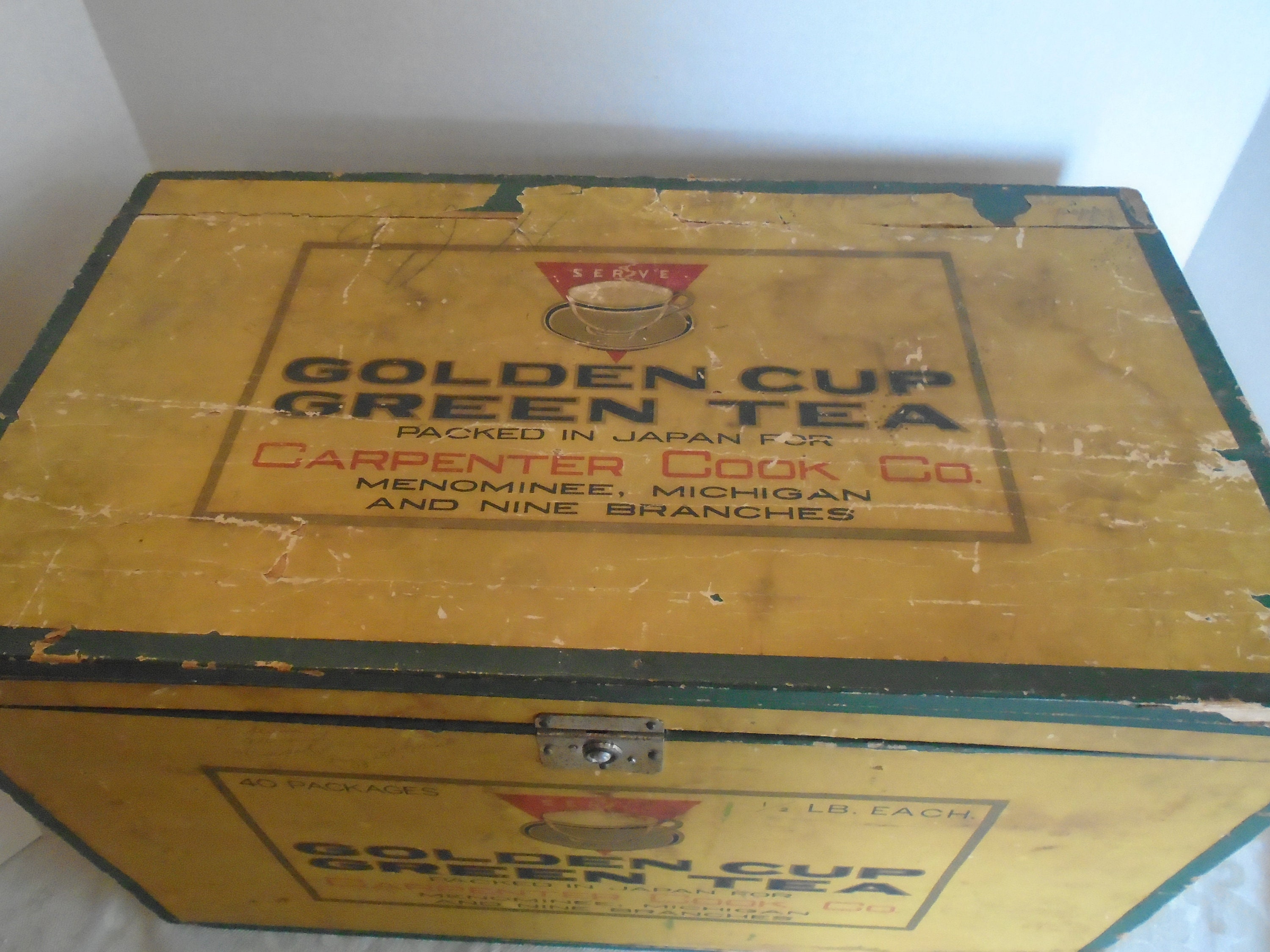 Tea Box Antique Box Old Box Antique Tea Box Primitive Box | Etsy