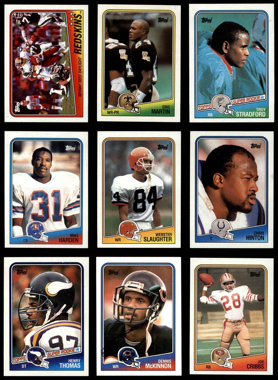 1988 Topps Football Complete Set 396 Cards Nm Mt W Bo Jackson Rc - Etsy