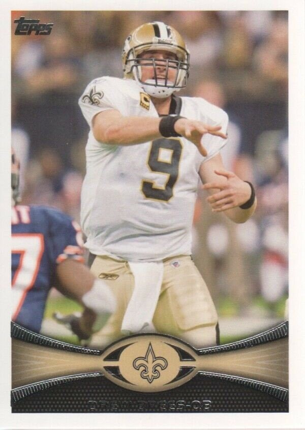 Topps Football Card 100 Drew Brees - Etsy