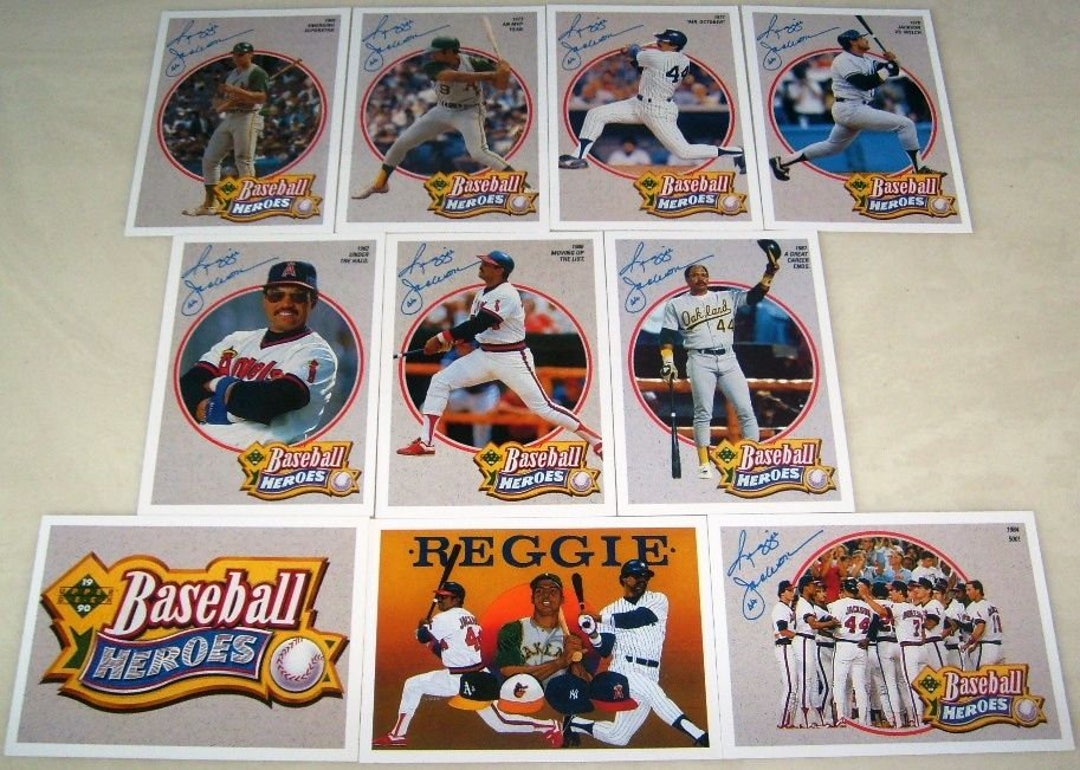 1990 Upper Deck REGGIE JACKSON Baseball Heroes Complete Set - 9 Cards ...