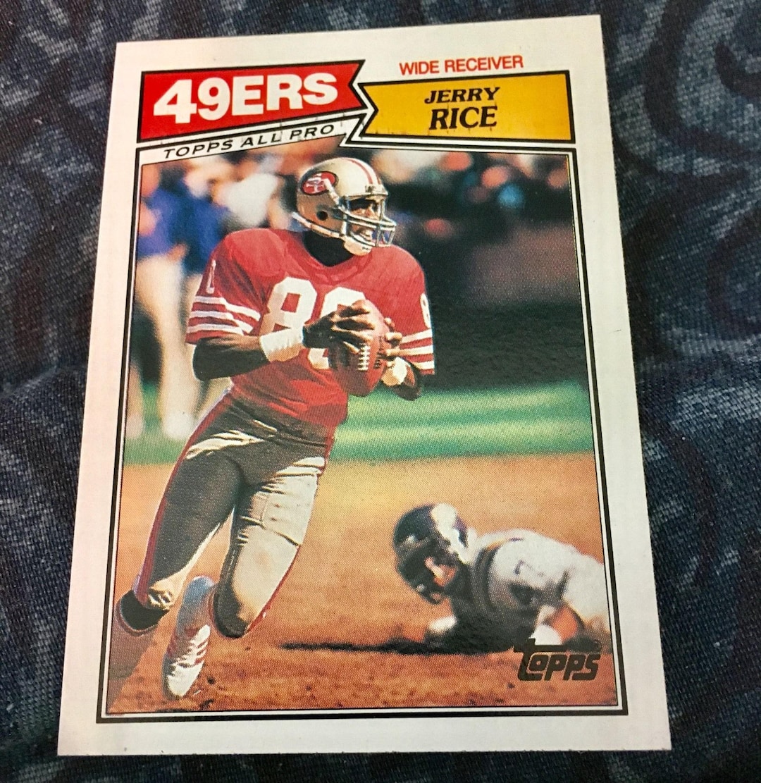 1987 JERRY RICE - Topps All-pro Football Card- # 115 -san Francisco ...
