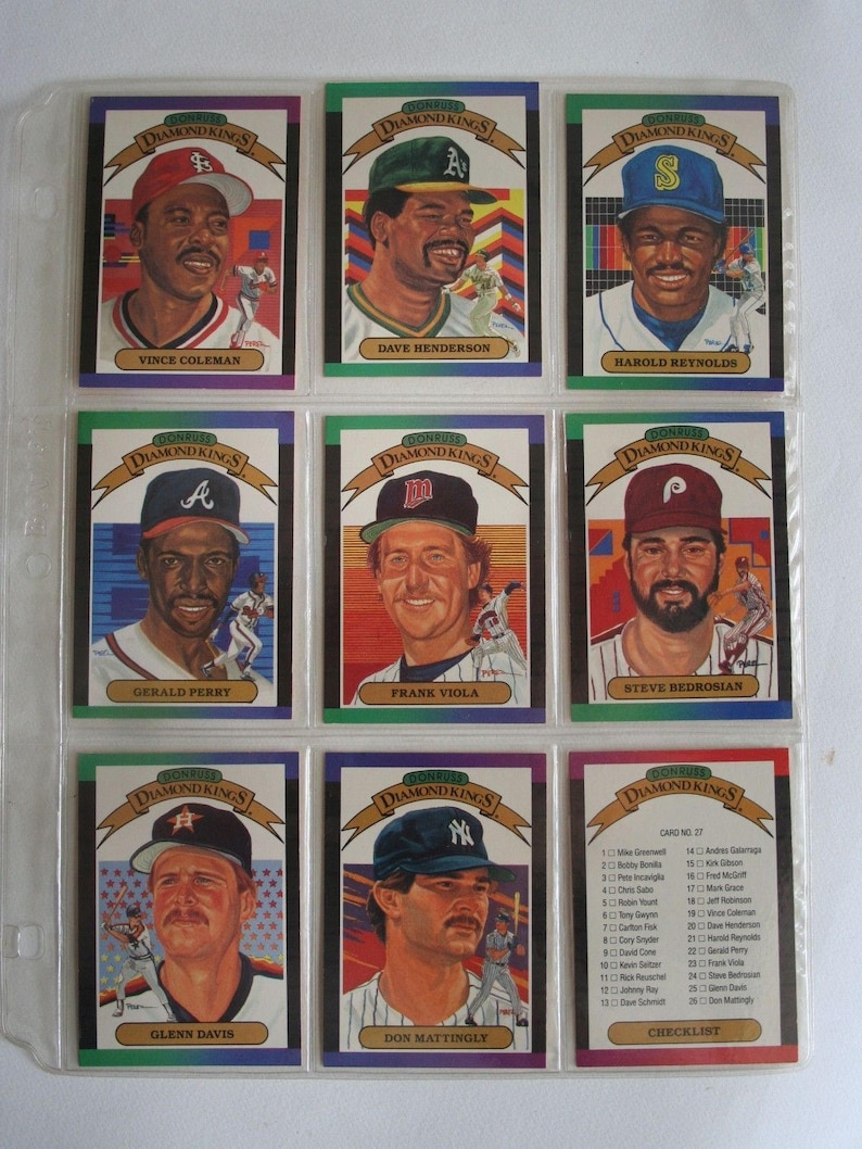 1989 Donruss Baseball Diamond Kings Set 27 Cards in Plastic | Etsy 1989 Donruss Baseball Diamond Kings Set 27 Cards in Plastic | Etsy