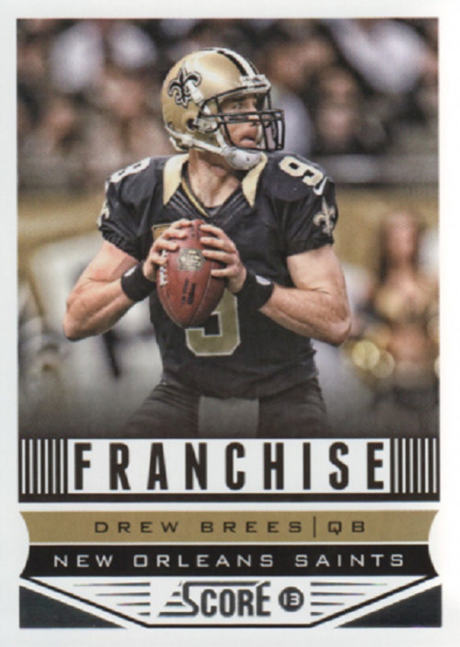 Drew Brees, Score Franchise Football Card # 286, New Orleans Saints, QB ...