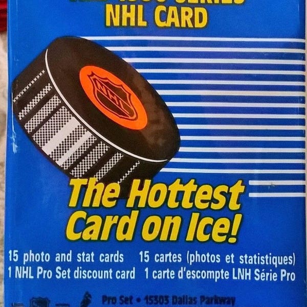 Hockey Pro Set Cards - Etsy