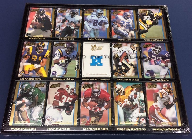 NFL 1992 Action Packed Football Factory Sealed Set Gold Standard ...
