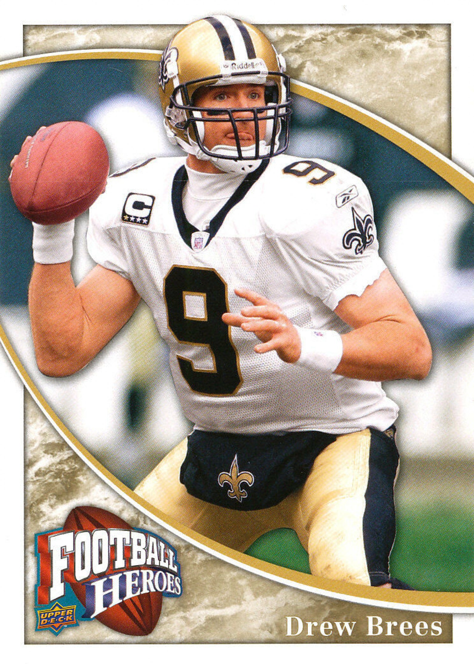 Upper Deck Heroes Football Card #13 Drew Brees - Etsy