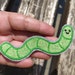 Worm Patch Iron on Sew on Embroidery Earthworm Patch Wormie Patch ...